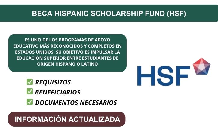 🎓Beca Hispanic Scholarship Fund (HSF) 2025: Apoyo para Estudiantes ...